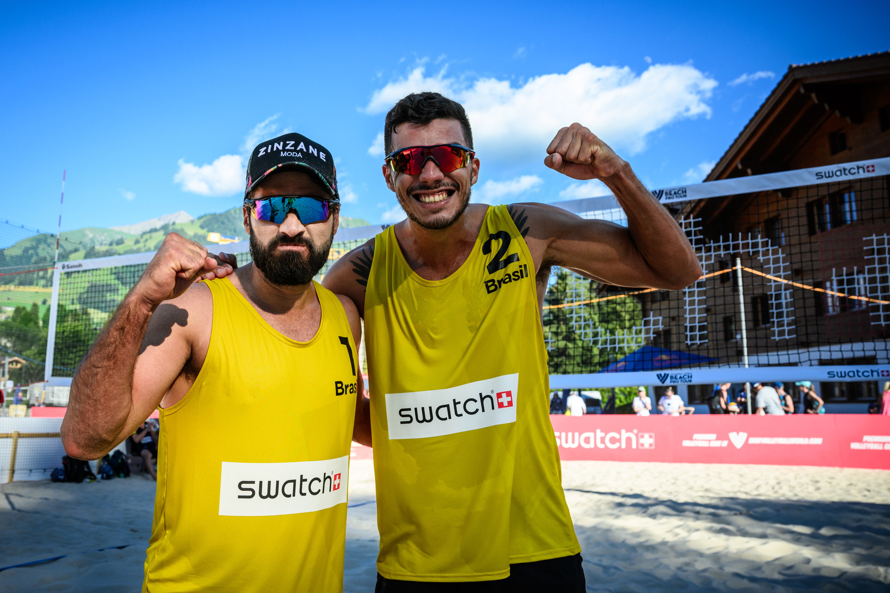 Bruno Schmidt looking like the 2016 Bruno of old, into the Gstaad ...