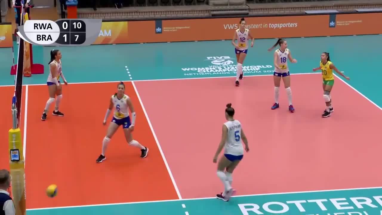 Rwanda vs. Brazil - Volleyball U20 WC Women - Match Highlights, 10/07 ...