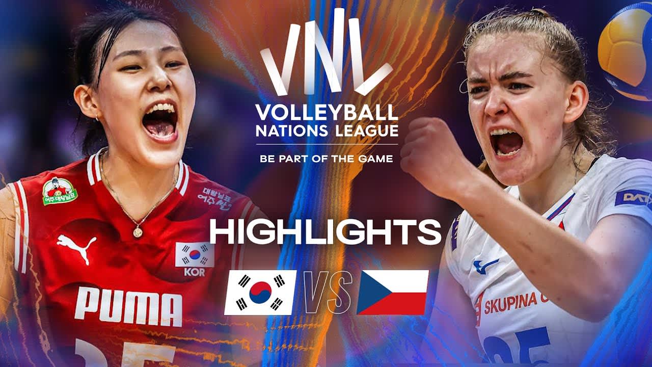 Korea vs. Czechia - Highlights | Week 1 | Women's VNL 2025