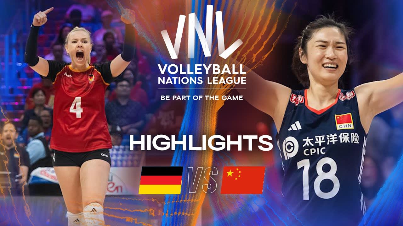 Germany vs. China - Highlights | Women's VNL 2025