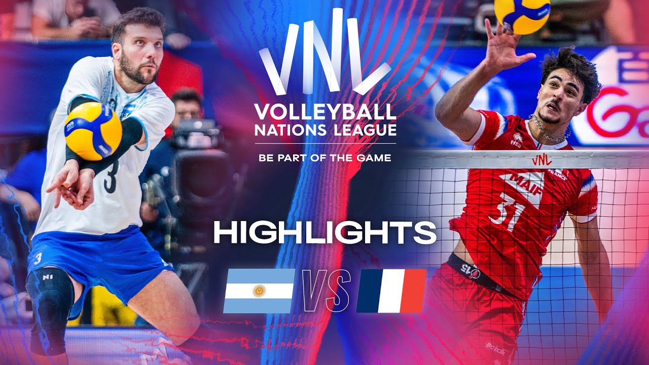 ARG vs. FRA - Highlights | Week 2 | Men's VNL 2024