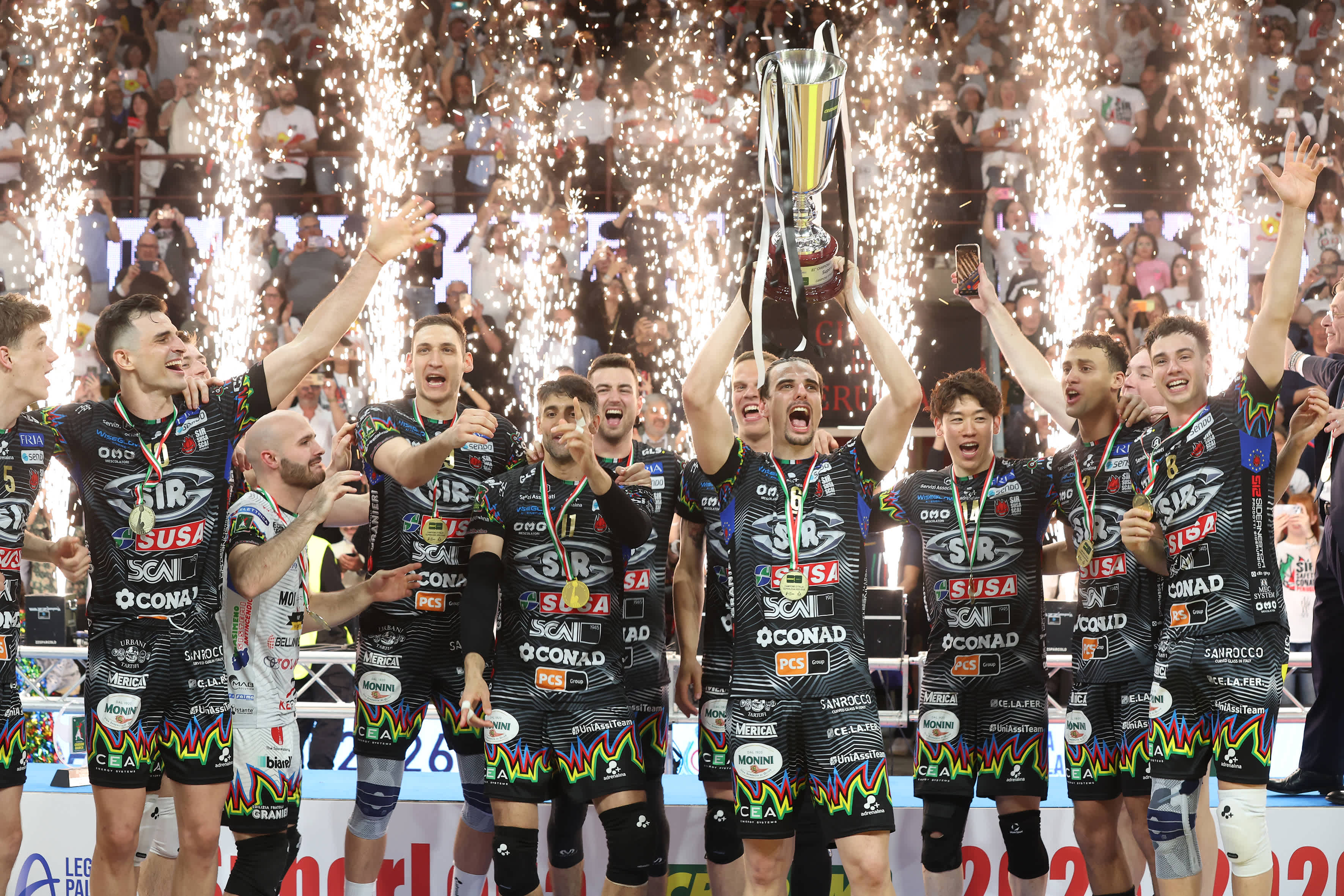 Sir Susa Scai Perugia reclaim the Italian men’s volleyball SuperLega ...