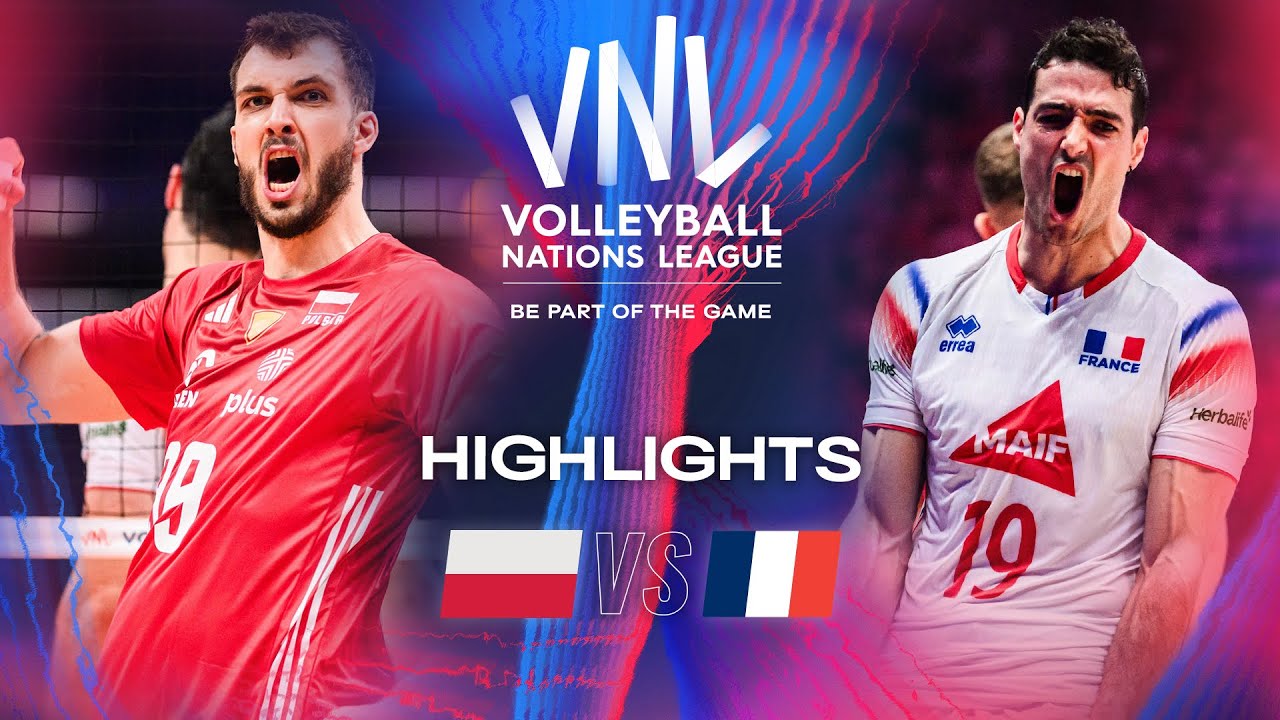 POL vs. FRA - Semi Finals | Highlights | Men's VNL 2024