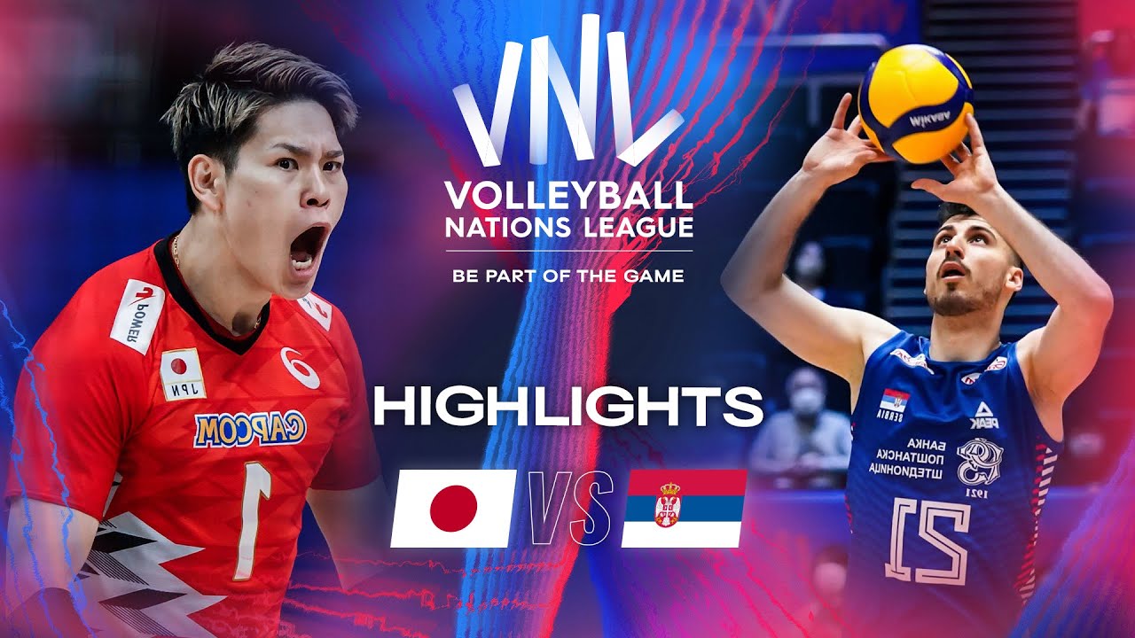 JPN vs. SRB - Highlights | Week 1 | Men's VNL 2024