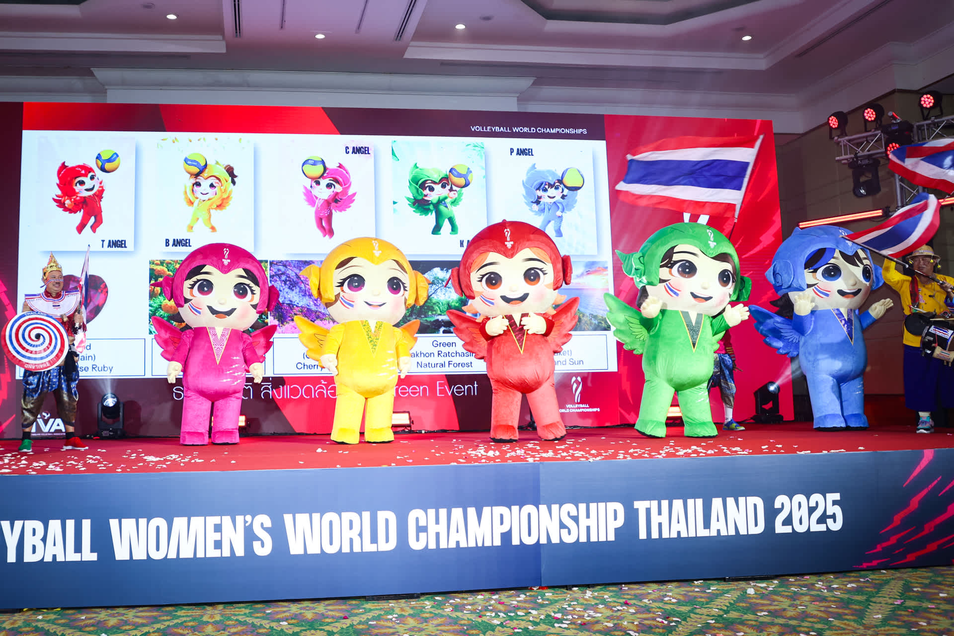 V Angels – women’s World Championship mascots unveiled