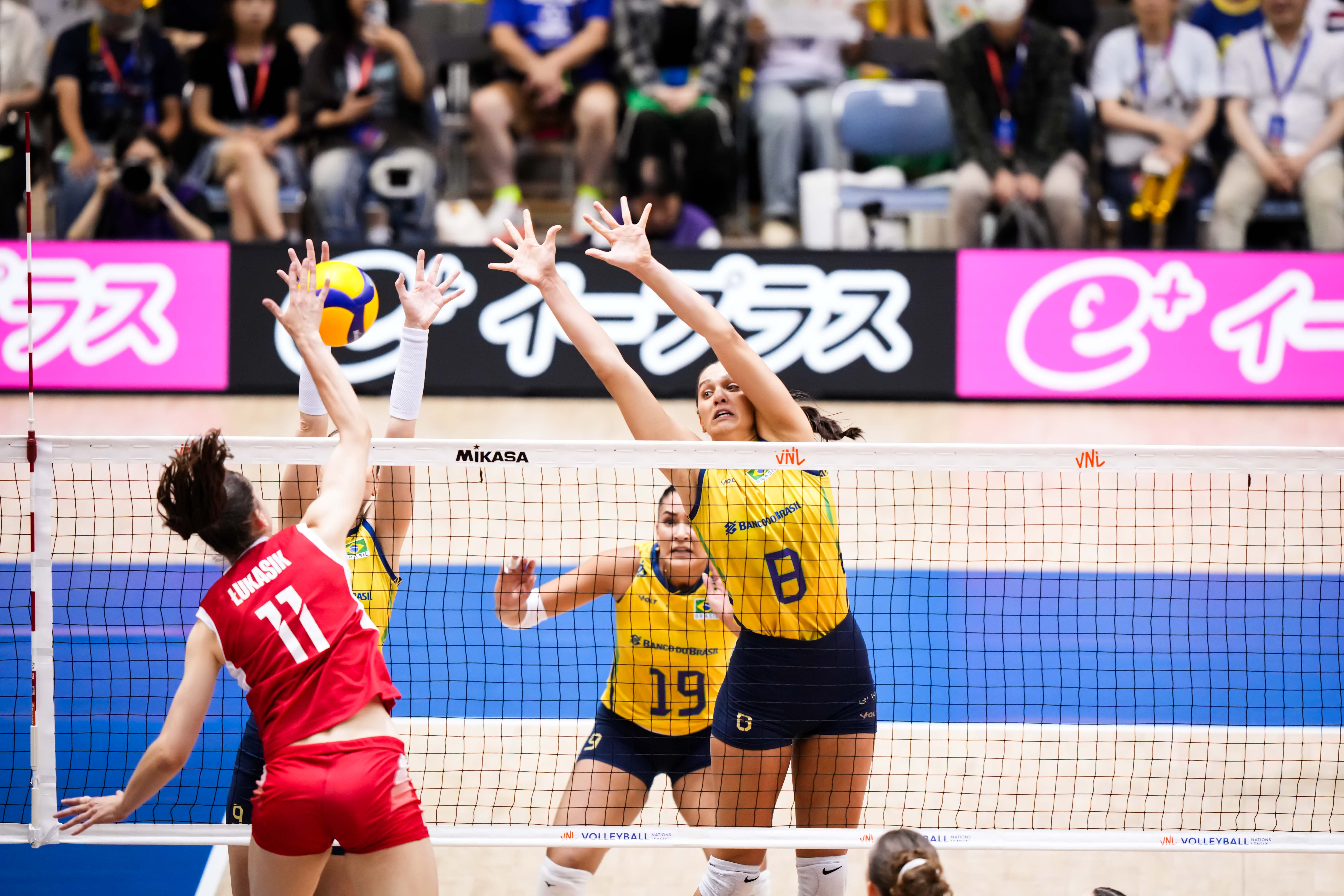Brazil hand Poland their second defeat in VNL’s big match on Friday